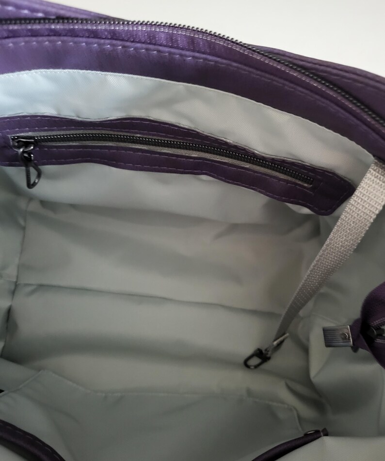 Beautiful Purple Purse/crossbody/shoulder Bag With Embossed Floral ...