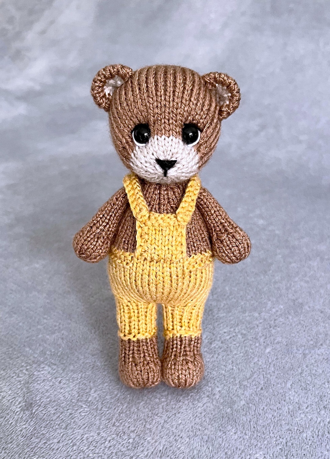Teddy Knitting Pdf Pattern ON 2 NEEDLES, Knitting Bear Stuffed Toy ...
