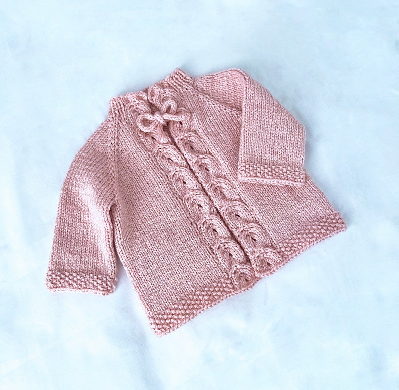 Knitting Baby Cardigan Pattern 0-3, 3-6, 6-9, 9-12, 12-18, 18-24 M ...