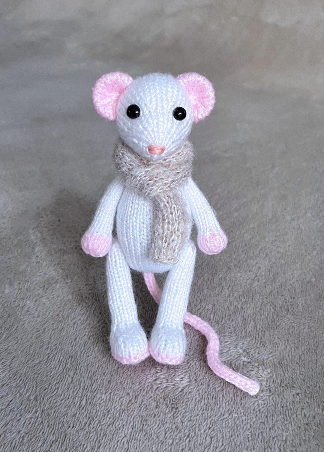 A Mouse Knitting Pattern ON 2 NEEDLES, Knitting Stuffed Toy, Knitting ...