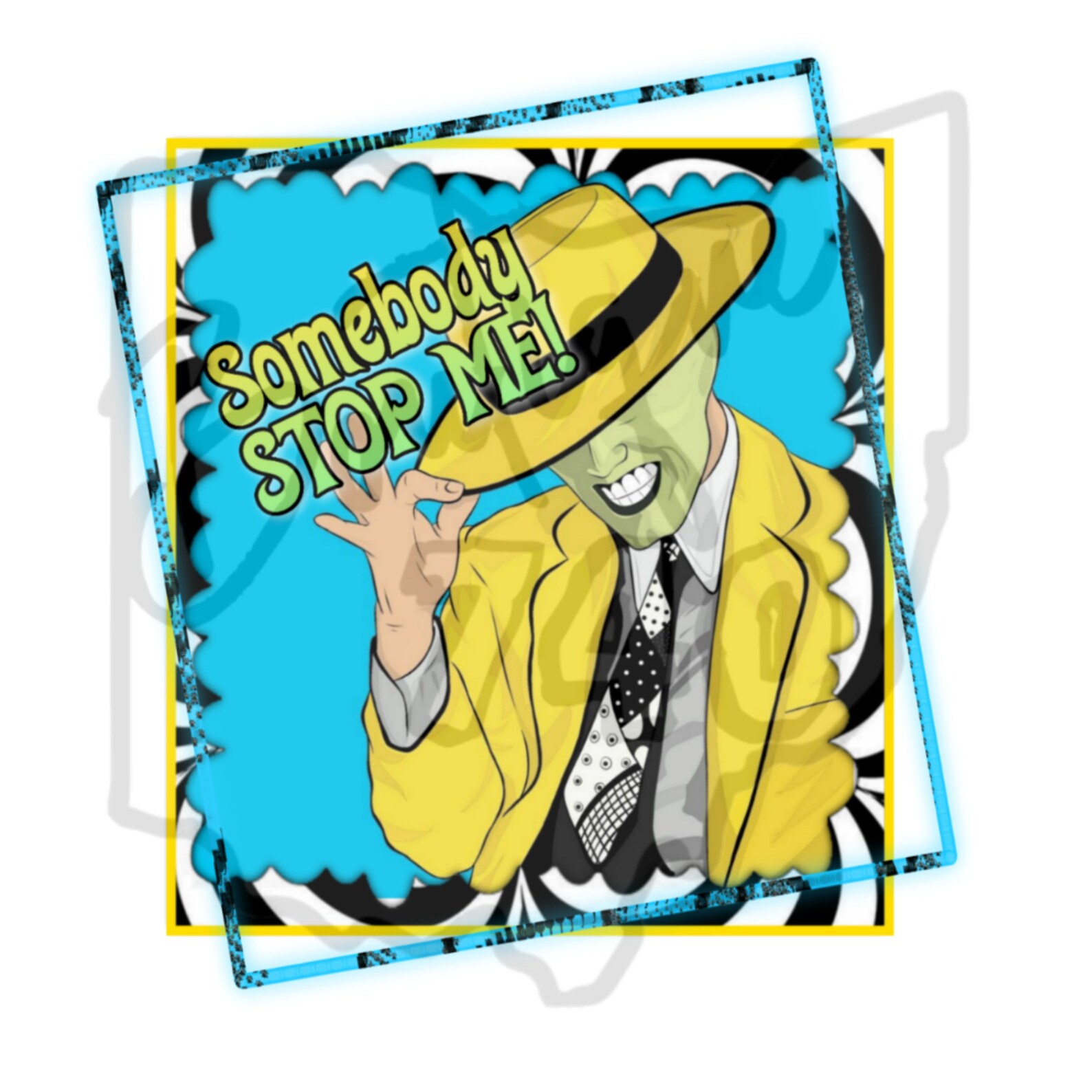 Somebody stop me mask movie png digital design sublimation | Etsy