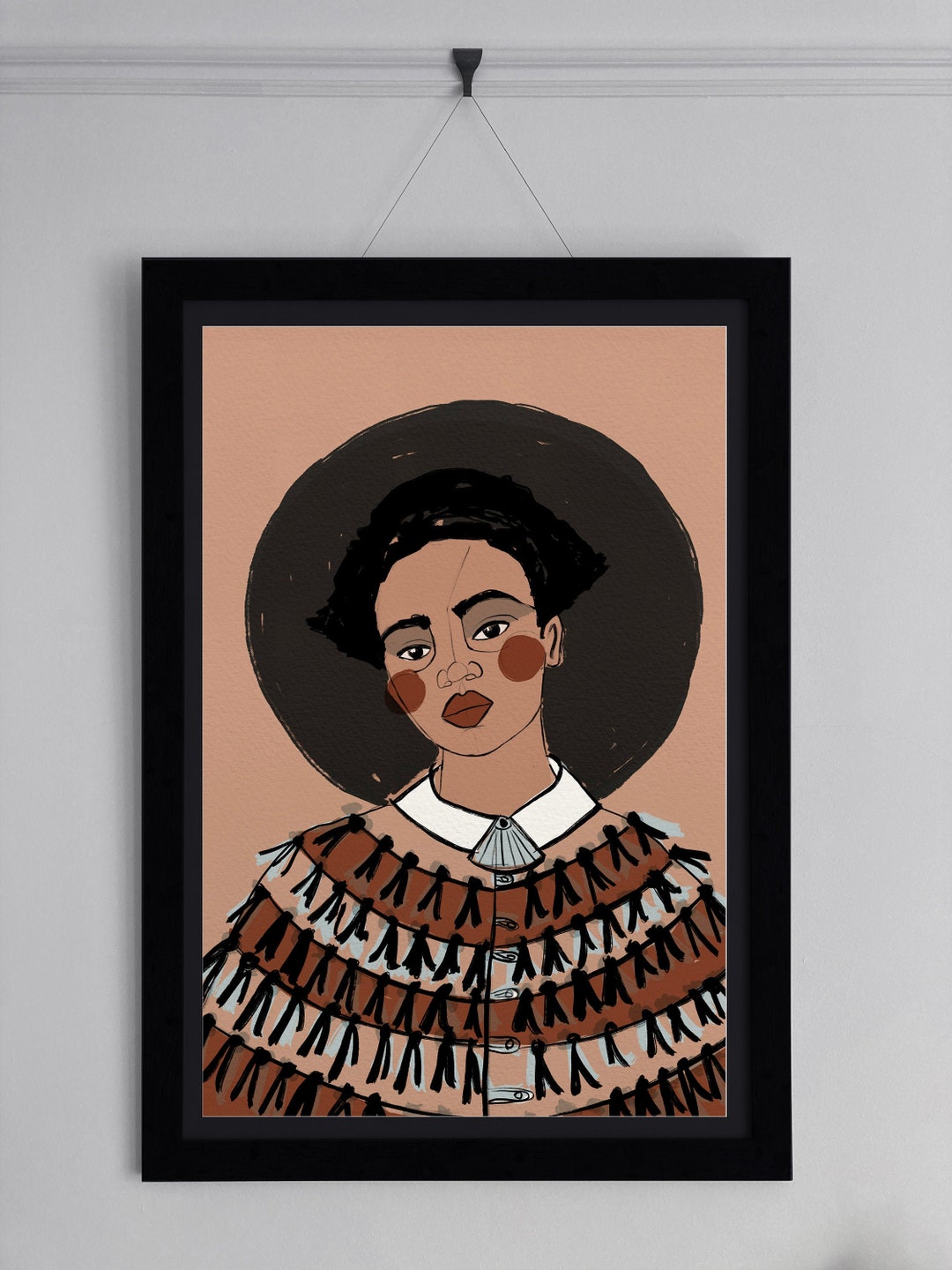Marz - Artist Quality Giclee Print, Portrait of a Woman, Illustration ...