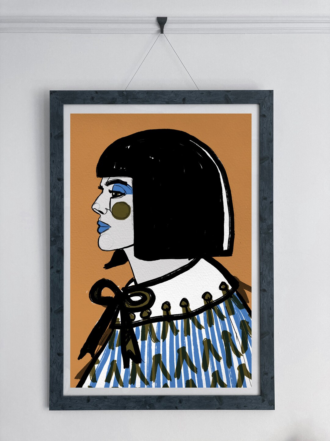 Cleo Artist Quality Giclee Print, Portrait of a Woman, Illustration - Etsy