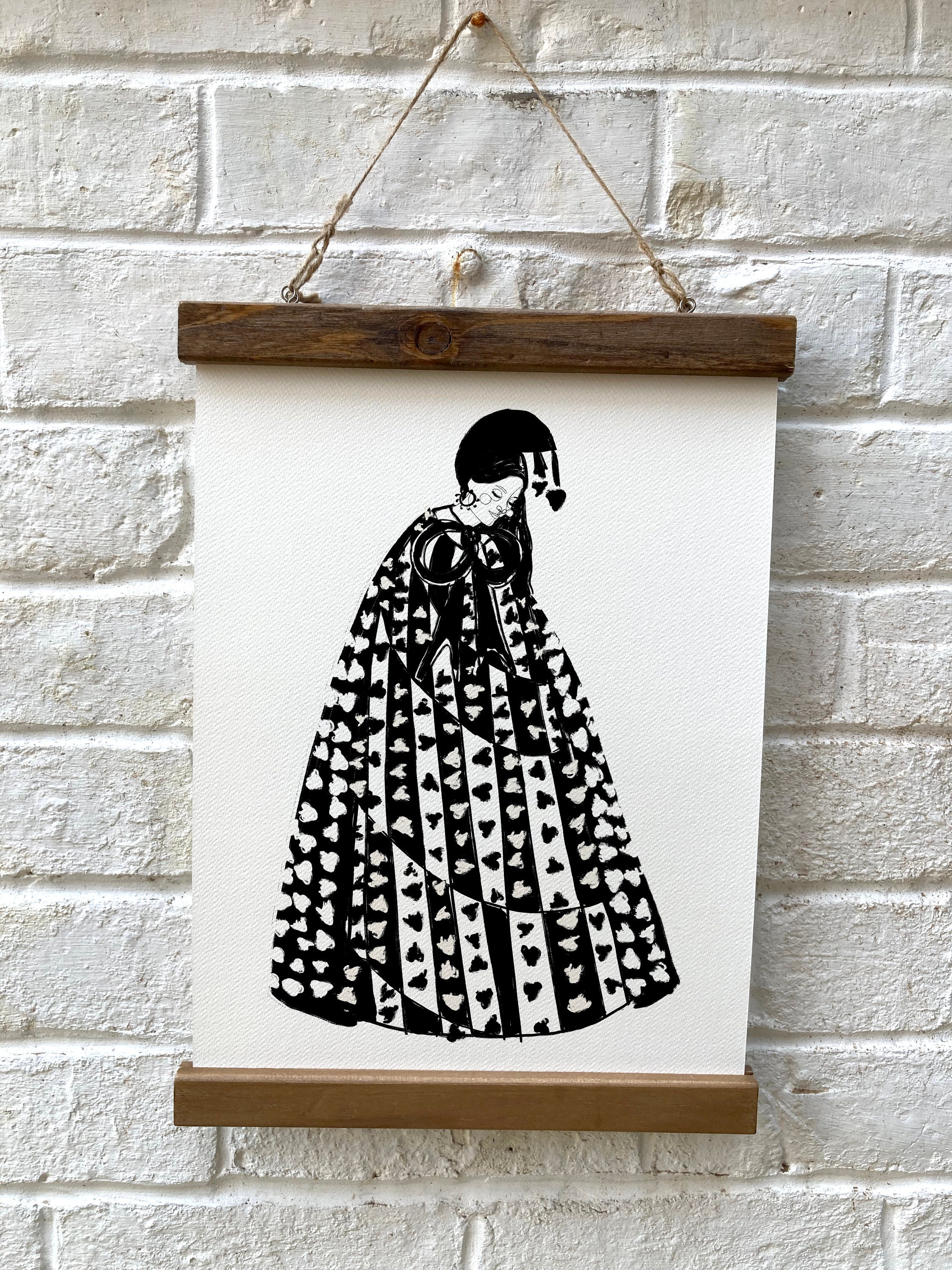 Fifi Artist Quality Giclee Print, Portrait of a Woman, Illustration - Etsy