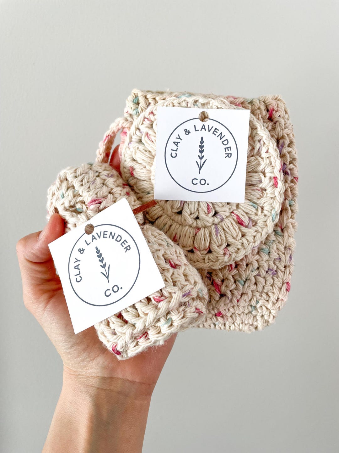 3-piece Bath Set | Face Poof, Washcloth & Soap Saver - Etsy