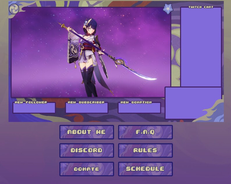 Twitch RAIDEN Overlay Package - Genshin Impact - Panels // Streamer ... Twitch RAIDEN Overlay Package - Genshin Impact - Panels // Streamer ...
