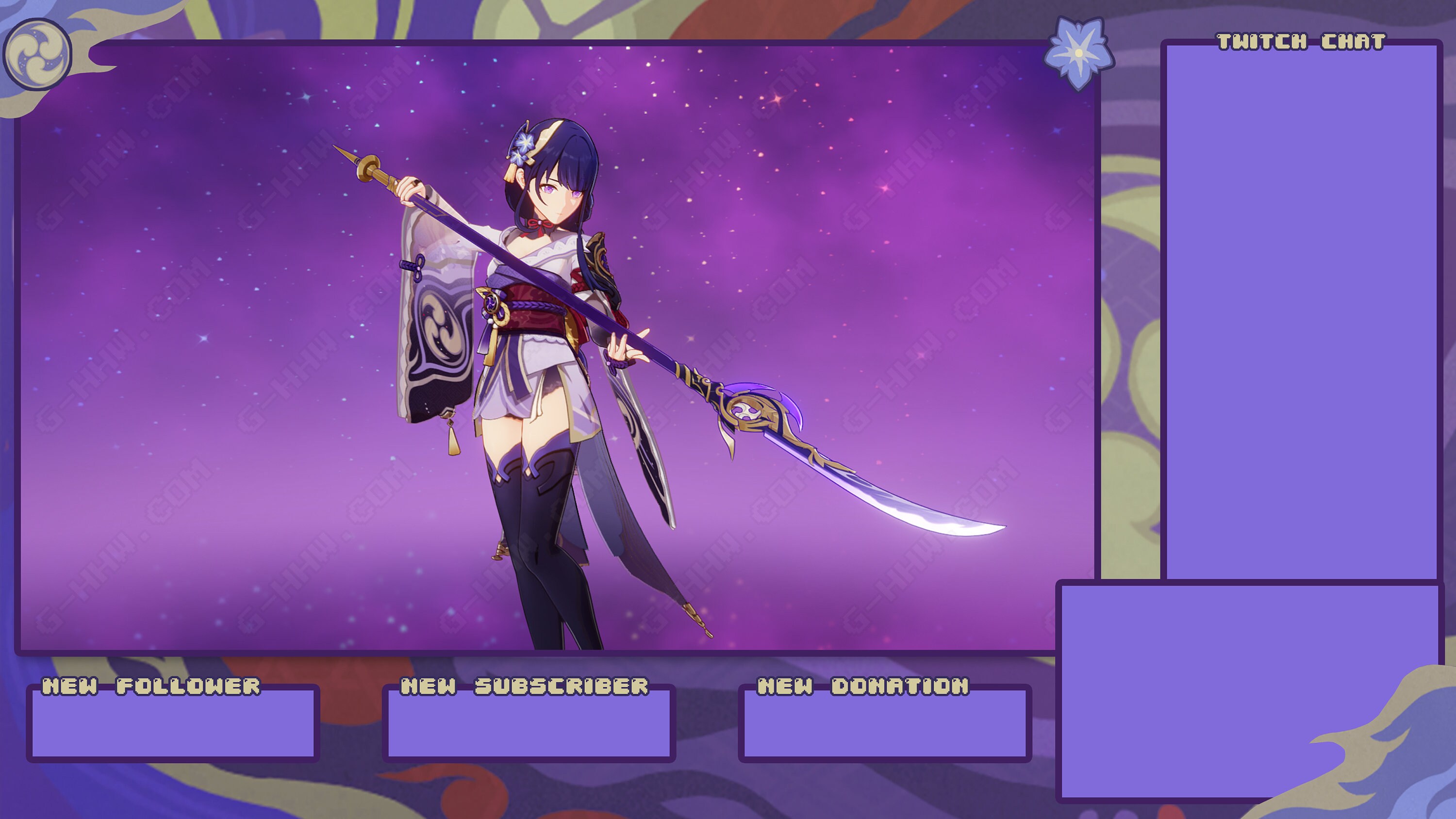 Twitch RAIDEN Overlay Package - Genshin Impact - Panels // Streamer ...