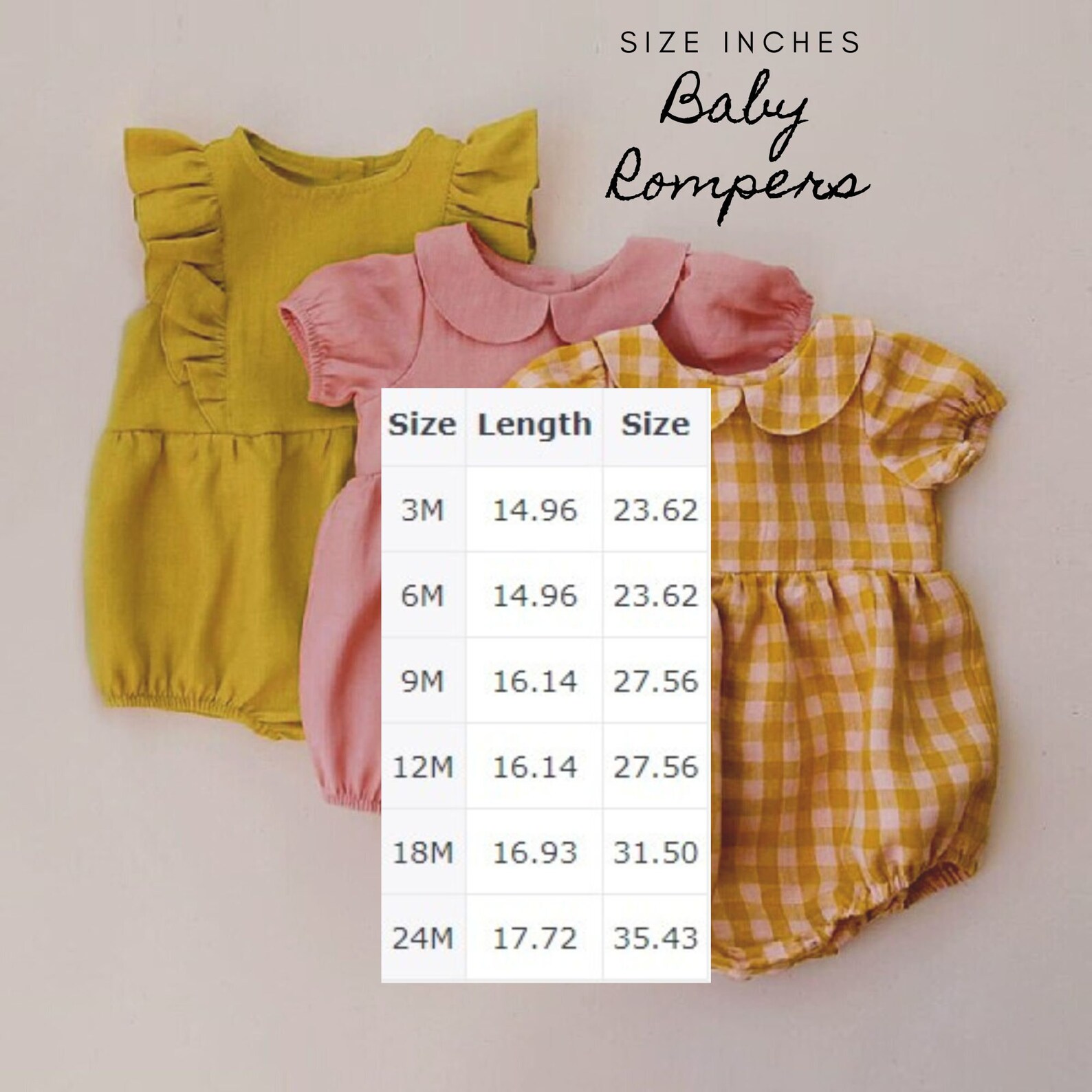 Baby Girl Rompers Summer Linen Cotton Boho Infant Rompers - Etsy