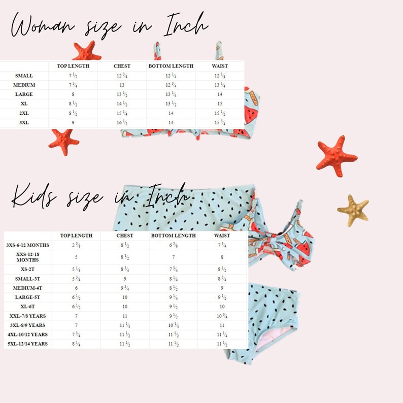 Watermellon Mommy And Me Swimsuit Matching Mother Daughter Etsy