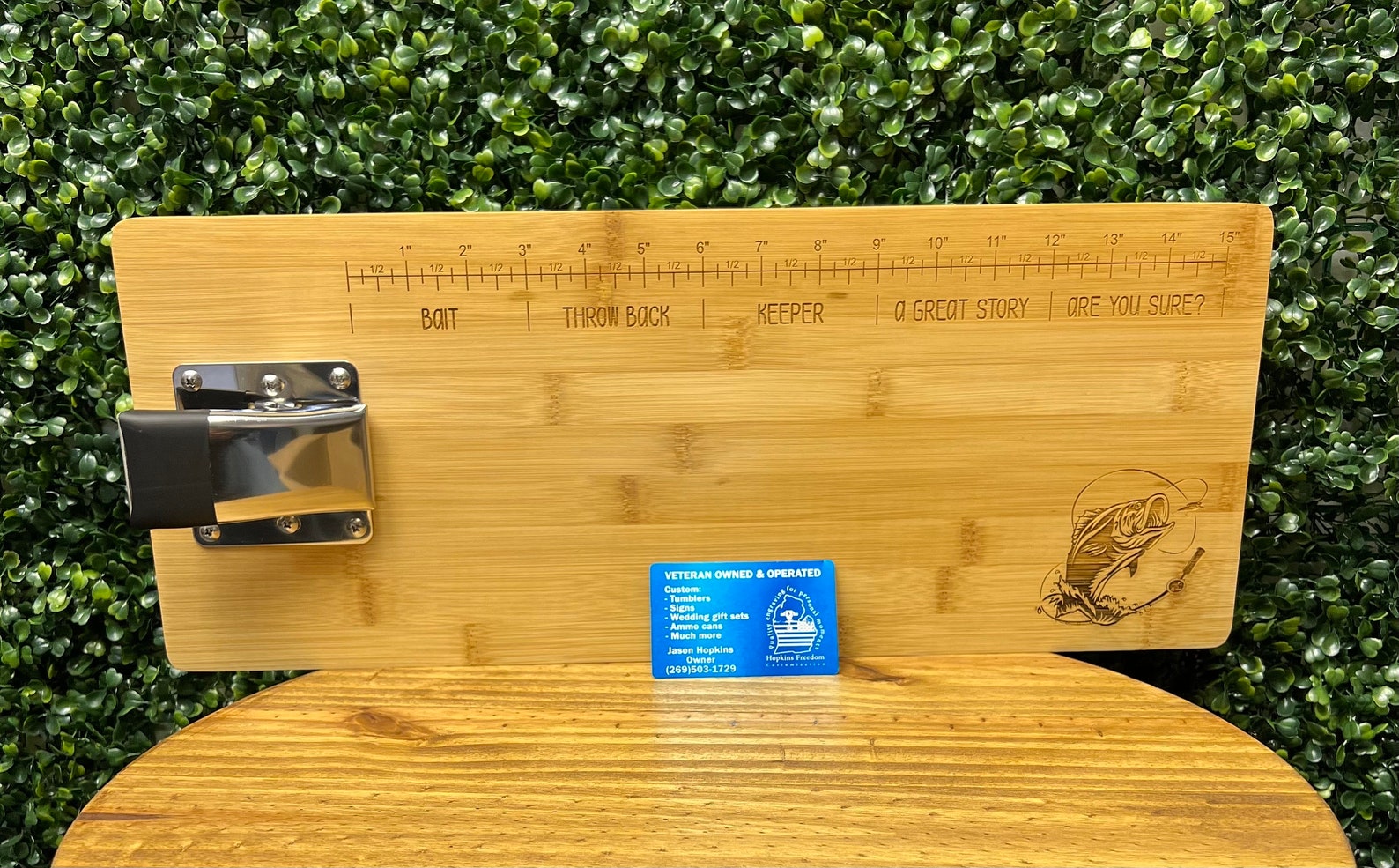 Fishing Fillet Board With Clamp and Ruler. Fathers Day Gift - Etsy