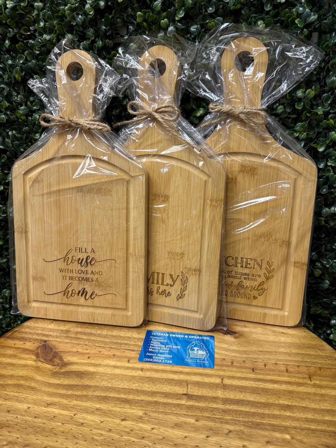 Personalized Bamboo Family Cutting Board, Laser Engraved Gift - Etsy