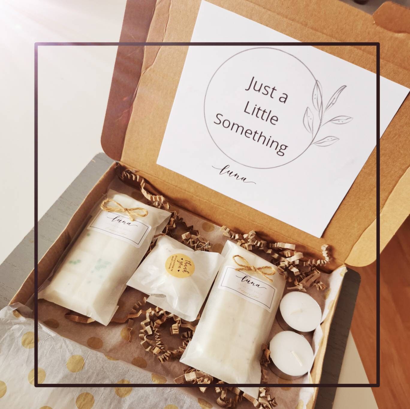 Personalised letter box gift set | Etsy