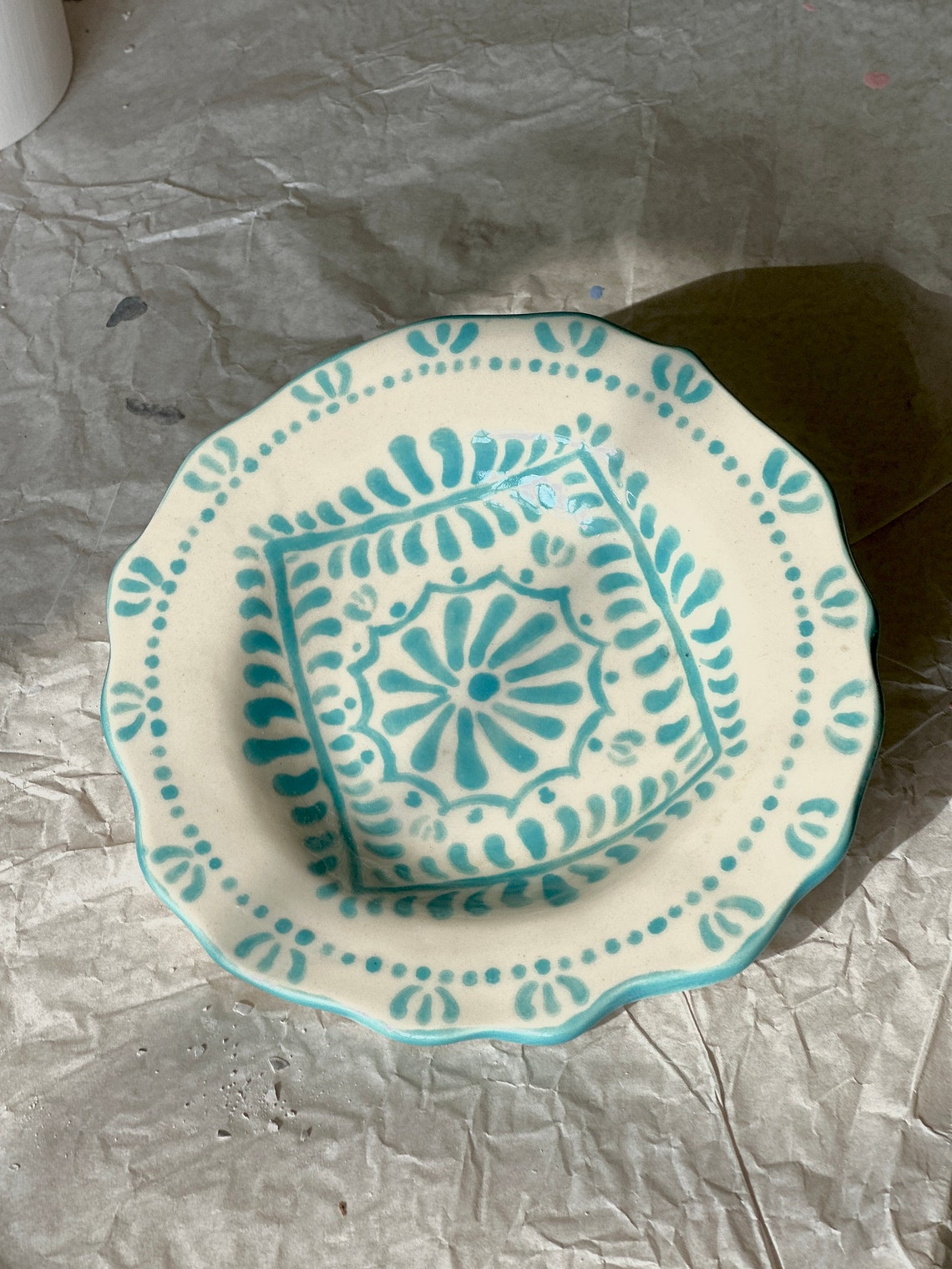 Whispering Willow Porcelain Plate - Handcrafted Decorative Dish - Etsy