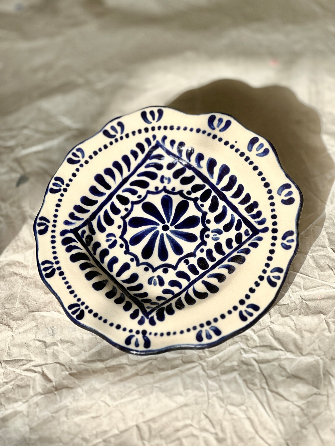 Whispering Willow Porcelain Plate - Handcrafted Decorative Dish - Etsy
