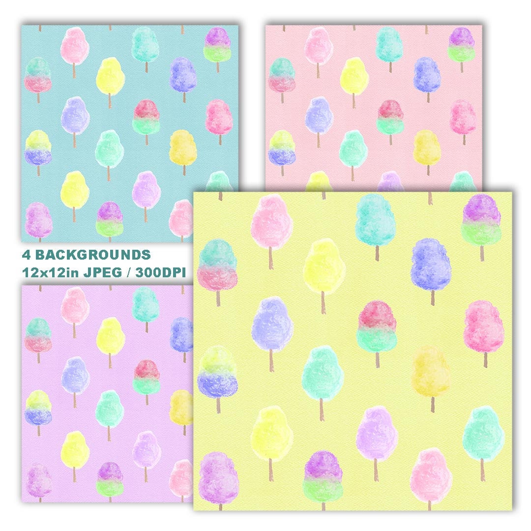 6 CANDY DIGITAL PAPER Candy Clipart Candy Clip Art Printable - Etsy