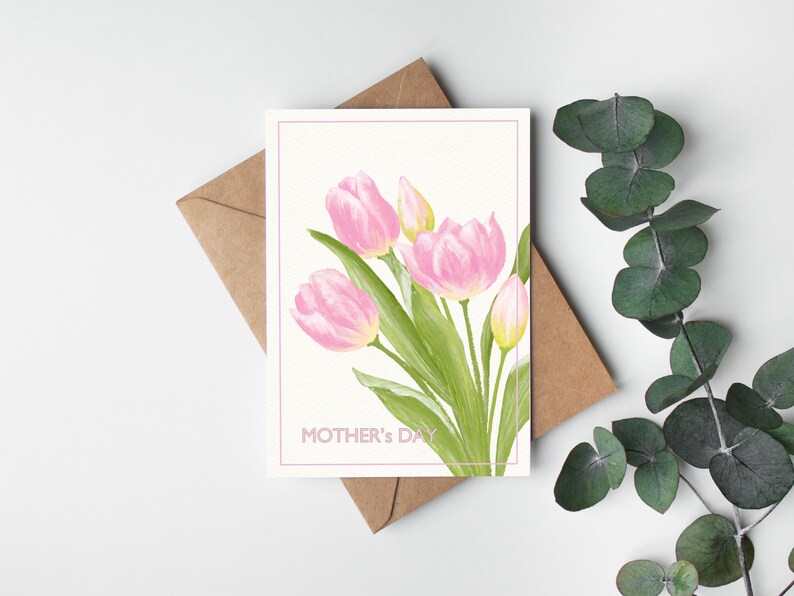 Spring Tulip Clipart. Pink Tulip Flowers Clipart. Wedding Clipart ...