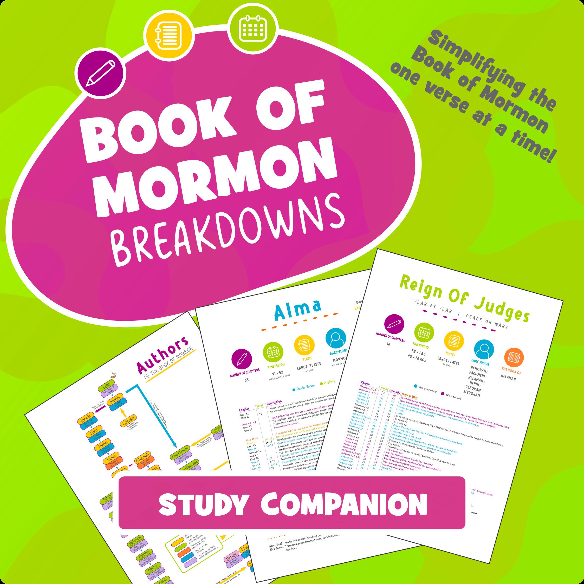 Book of Mormon Study Companion 2025 - Etsy