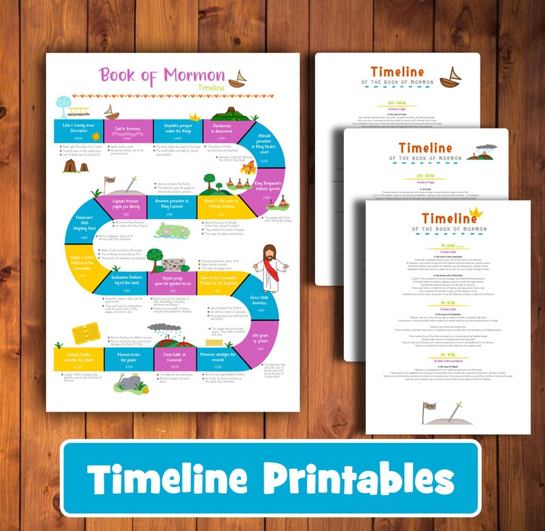 Book of Mormon Timeline Breakdowns - Etsy