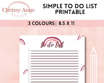 To Do List Printable for Therapists Counselors Students - Etsy