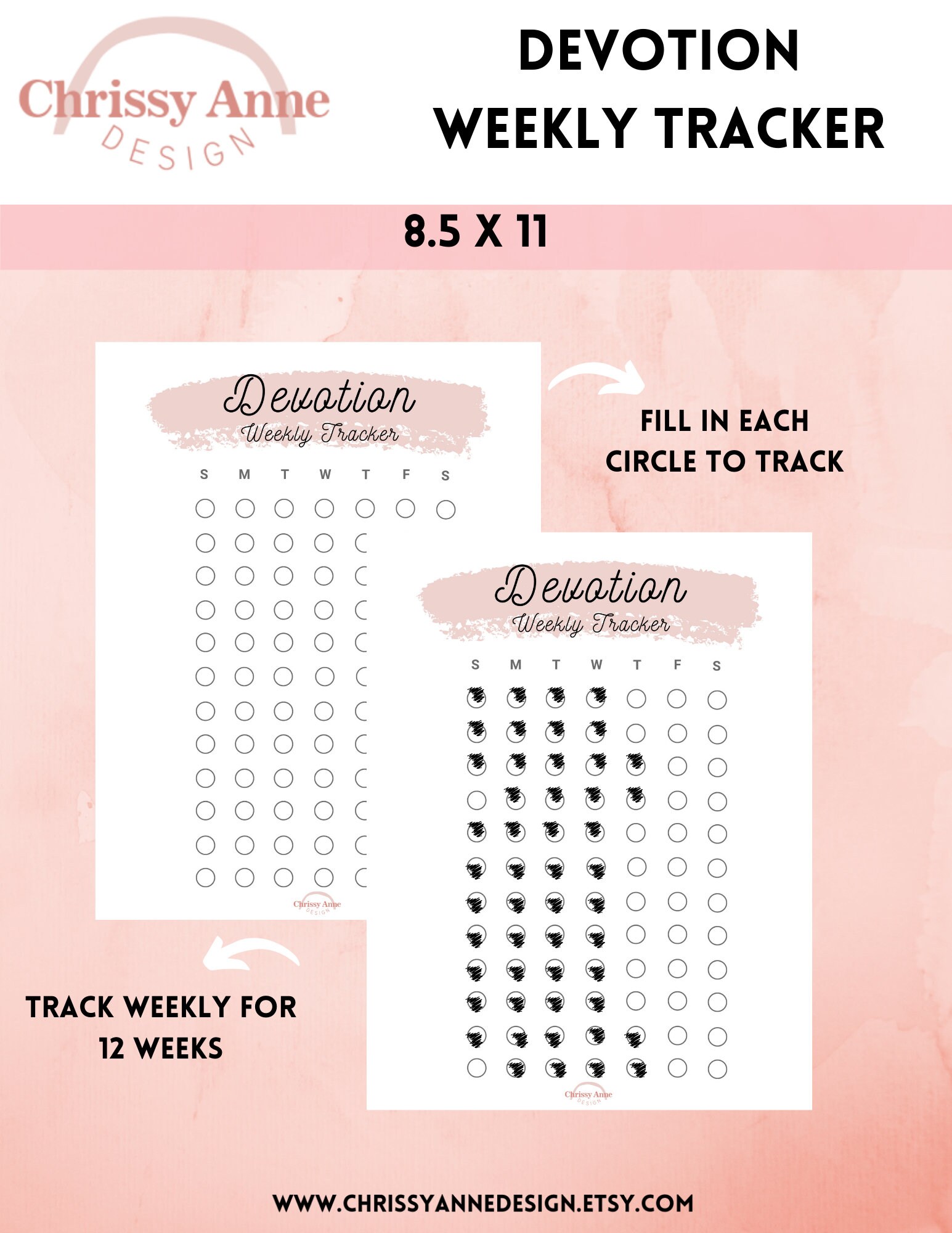 Devotion Tracker | Devotion Journal | Devotion Log | Daily Devotional ...