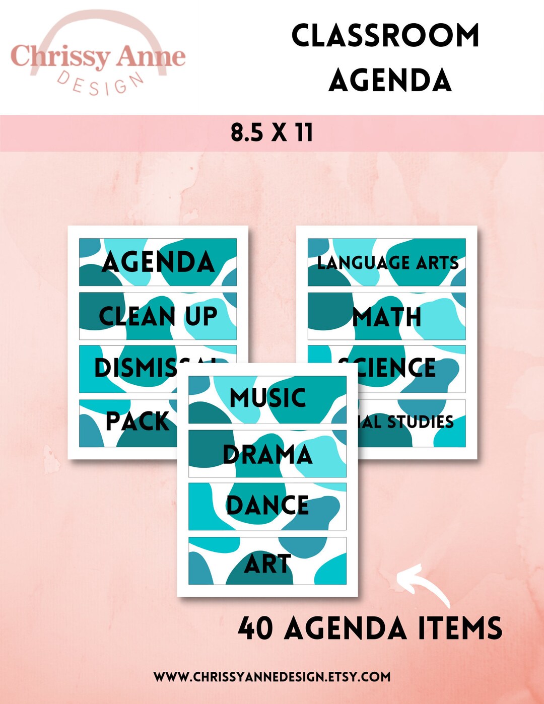 Classroom Agenda Slips | Agenda | Organized Classroom | Organized ...