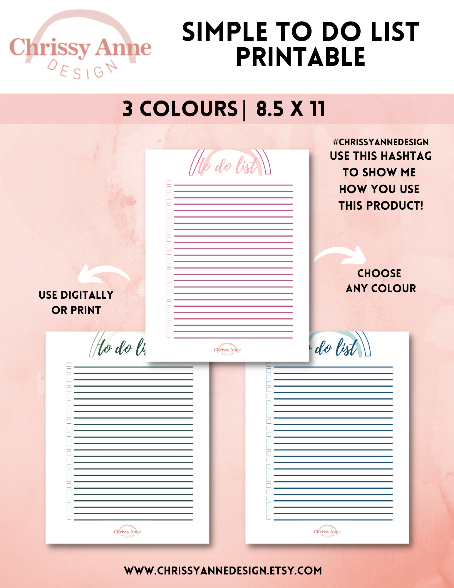 Simple to Do List Printable - Etsy