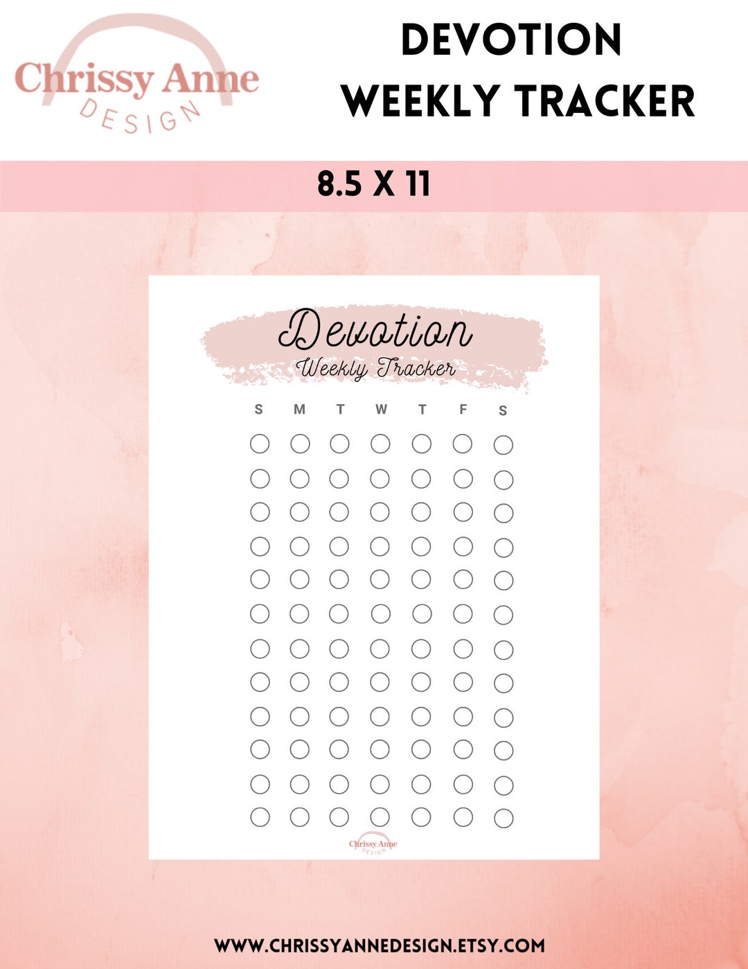Devotion Tracker | Devotion Journal | Devotion Log | Daily Devotional ...