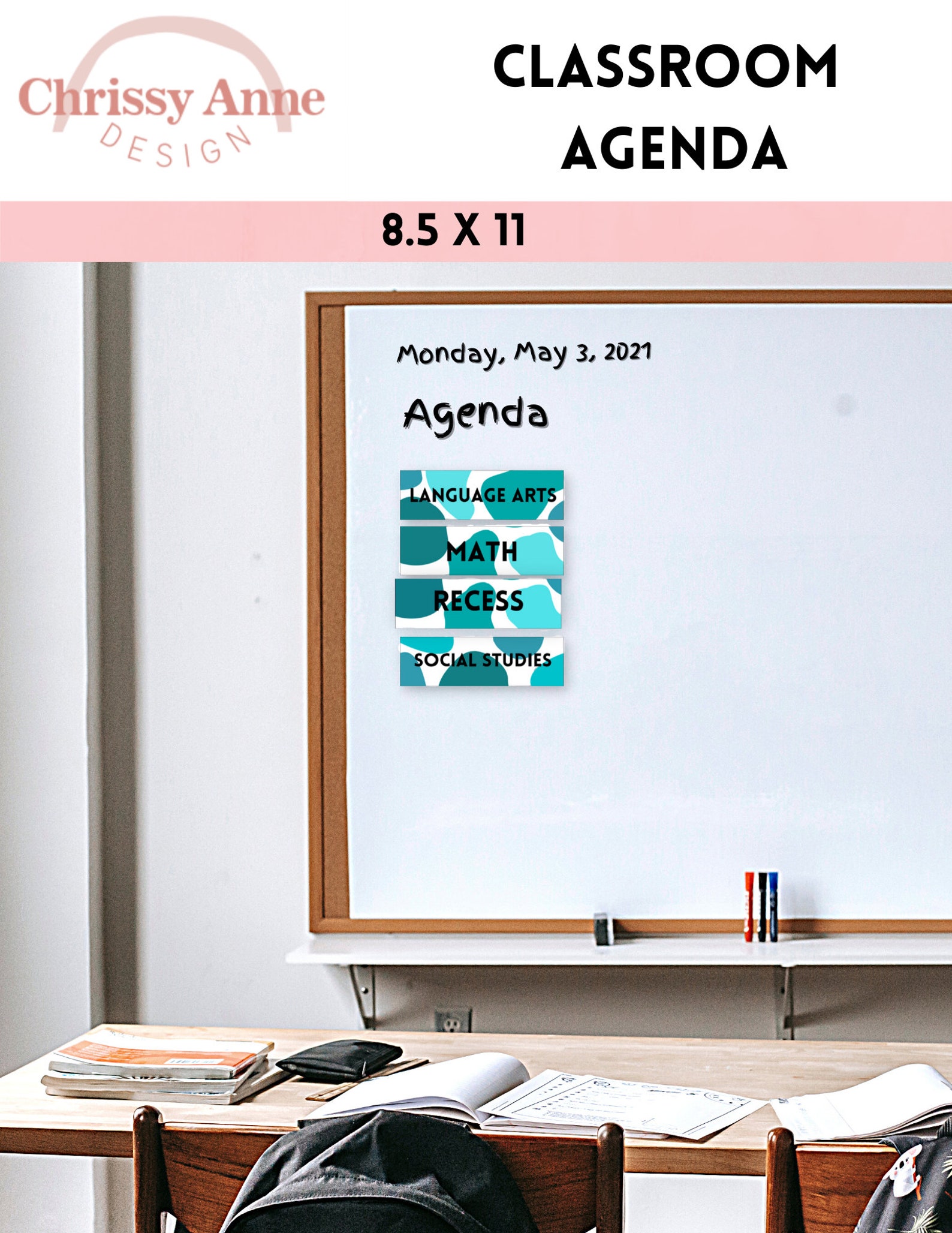 Neutral Classroom Agenda Slips | Agenda | Organized Classroom ...