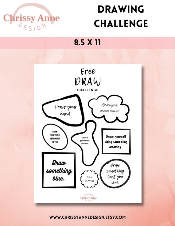 Drawing Challenge Guide - Etsy