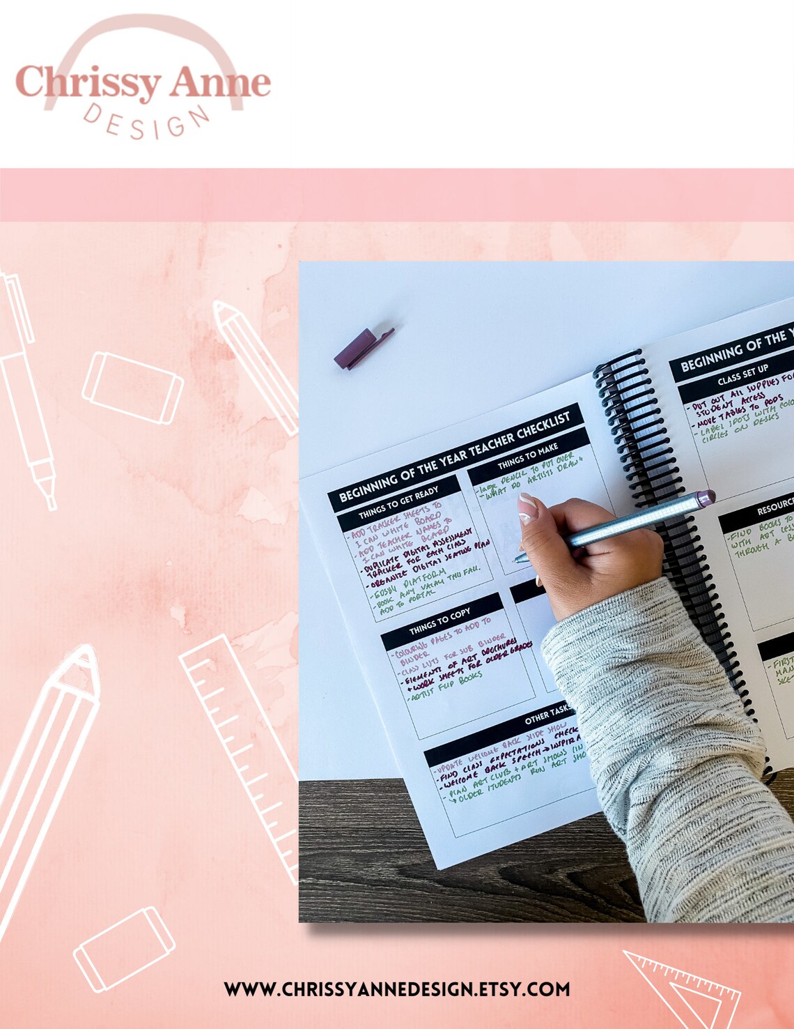 Back To School Teacher Checklist Beginning Of The Year | Etsy