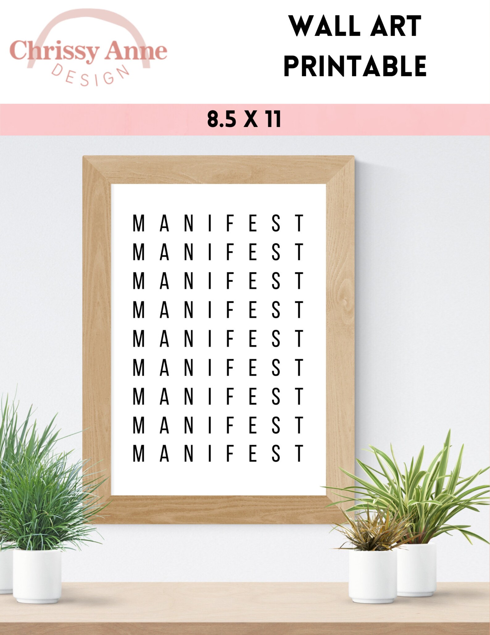 Manifest Wall Art | Manifest Poster | Printable Artwork | Printable ...