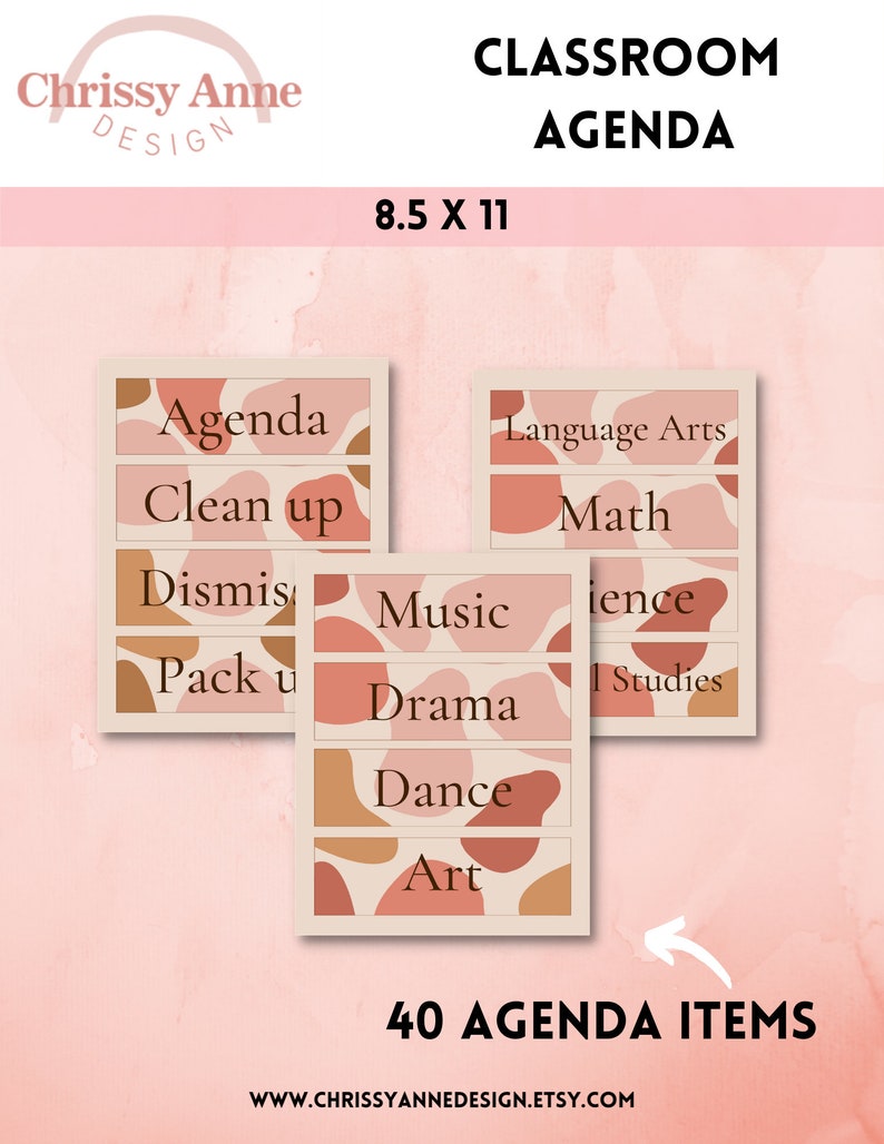 Classroom Agenda Slips | Agenda | Organized Classroom | Organized ...