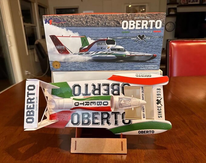 1/25th Scale Oh Boy Oberto Unlimited Hydroplane Boat Plastic Model Kit ...