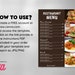 Food Menu Canva Template | Restaurant Menu | Food Drink Template ...