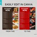 Food Menu Canva Template | Restaurant Menu | Food Drink Template ...