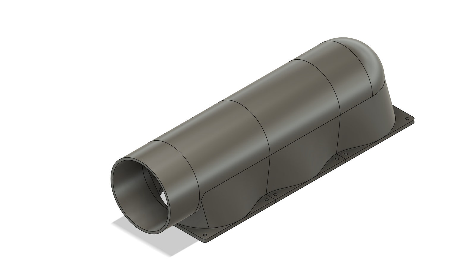 Triple 120mm Fan to 4 Inch Inline Duct - Kit (requires Some Assembly ...