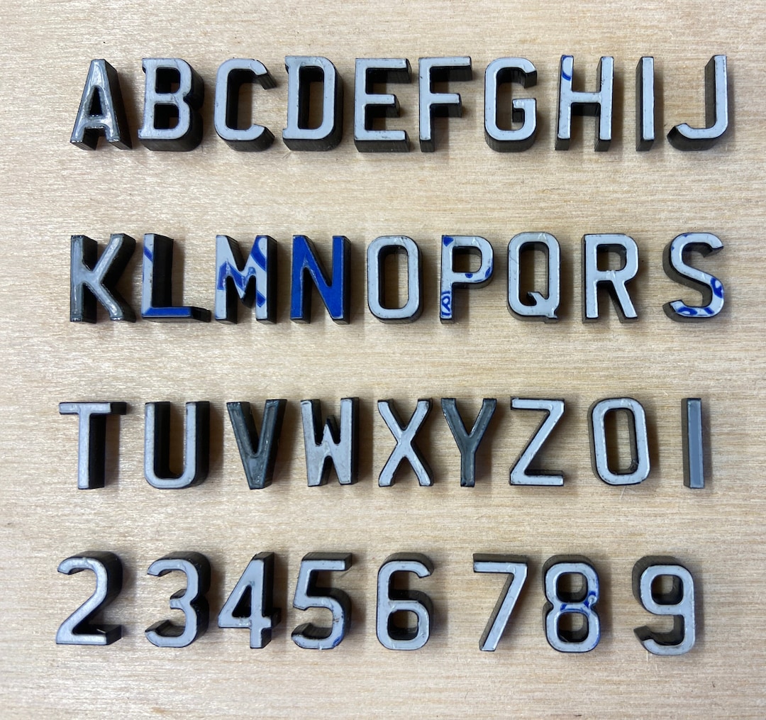Number Plate Letters - 10 Sets of A to Z and 0 to 9 (360 Characters ...