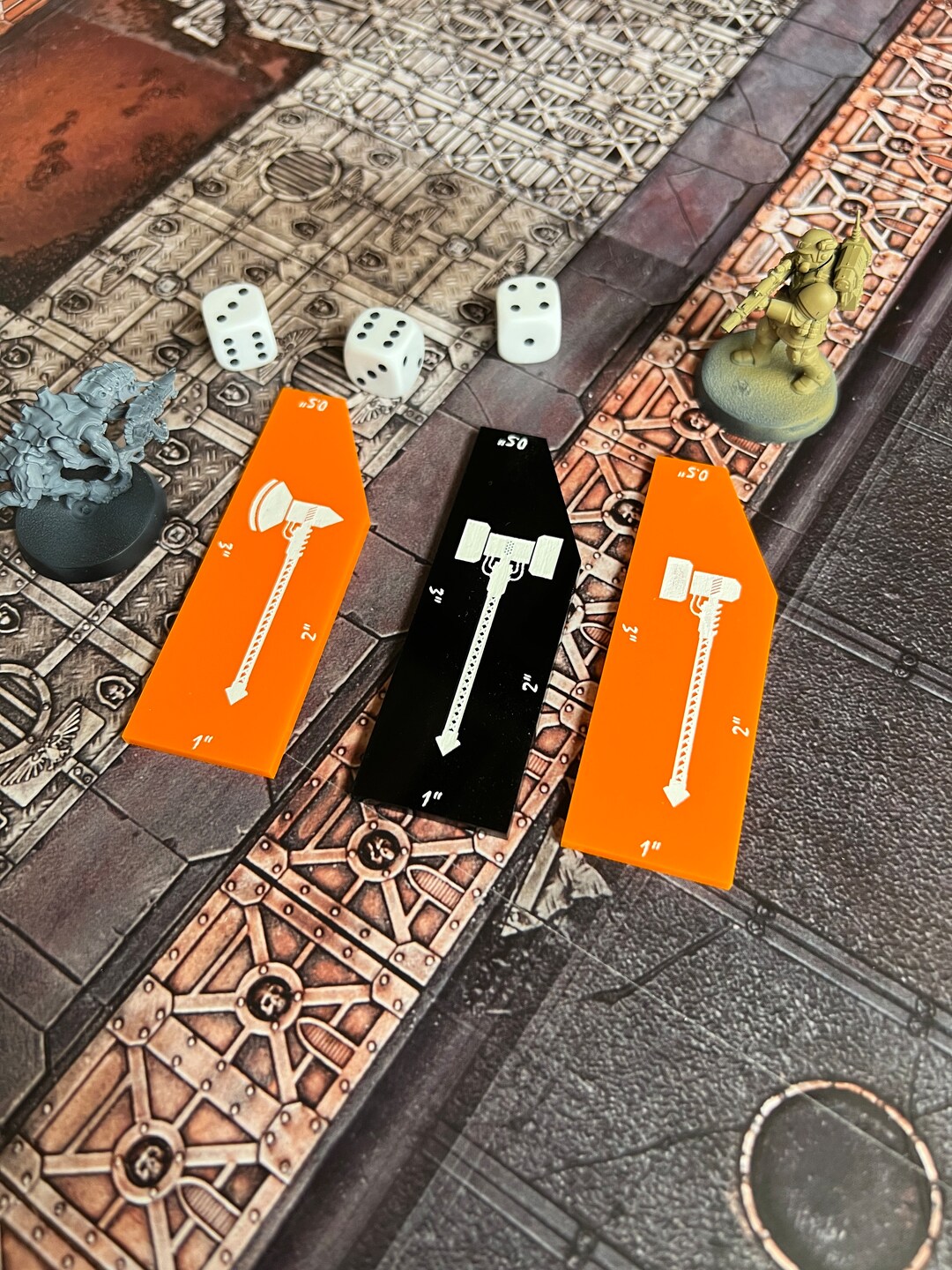 Tabletop Gaming Measuring Tool 3" 2" 1" 0.5" Inches - Etsy UK