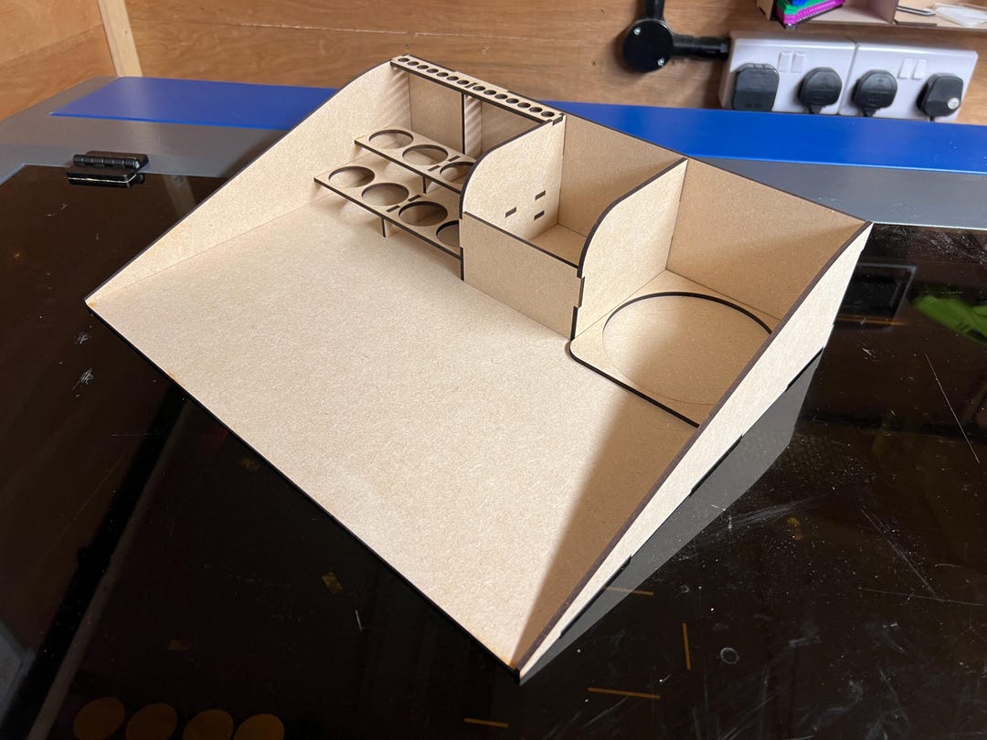 Hobby Modelling Workstation - Small - MDF Laser-cut Kit 35cm X 27.5cm ...