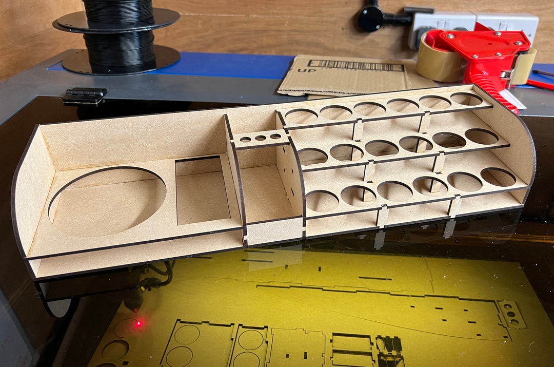 Hobby Modelling Rack Station MDF Laser-cut Kit 45cm X 12.5cm - Etsy