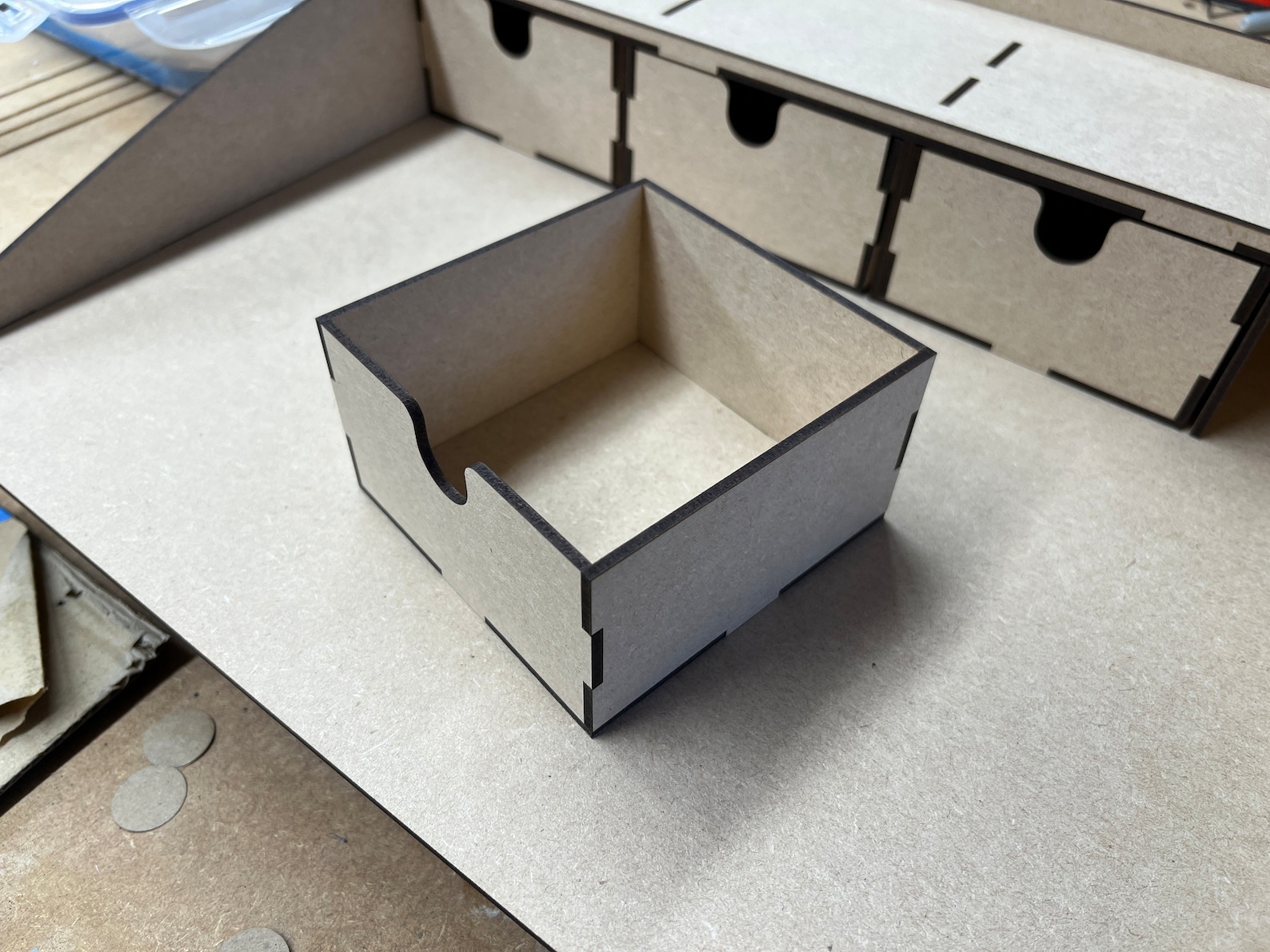 Hobby Modelling Workstation With Drawers - MDF Laser-cut Kit 45cm X ...