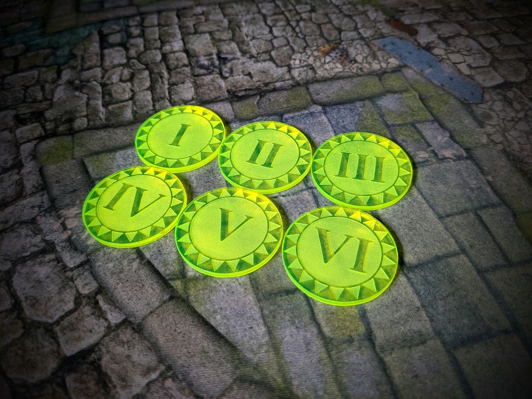 Objective Markers for Tabletop Wargames Roman Numerals set - Etsy