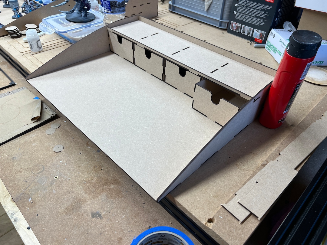 Hobby Modelling Workstation With Drawers - MDF Laser-cut Kit 45cm X ...