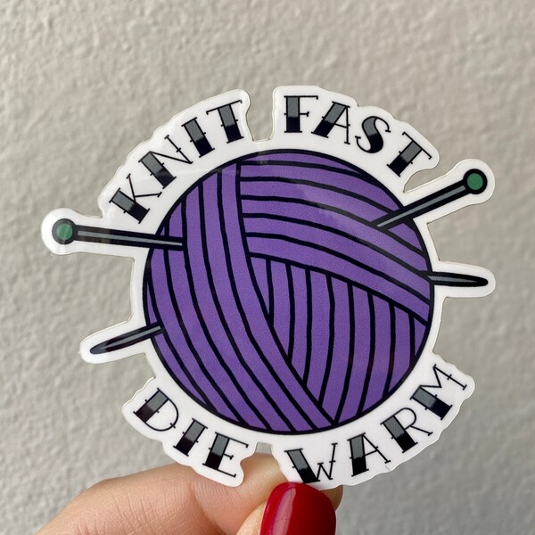 Knitting Vinyl Decal - Etsy