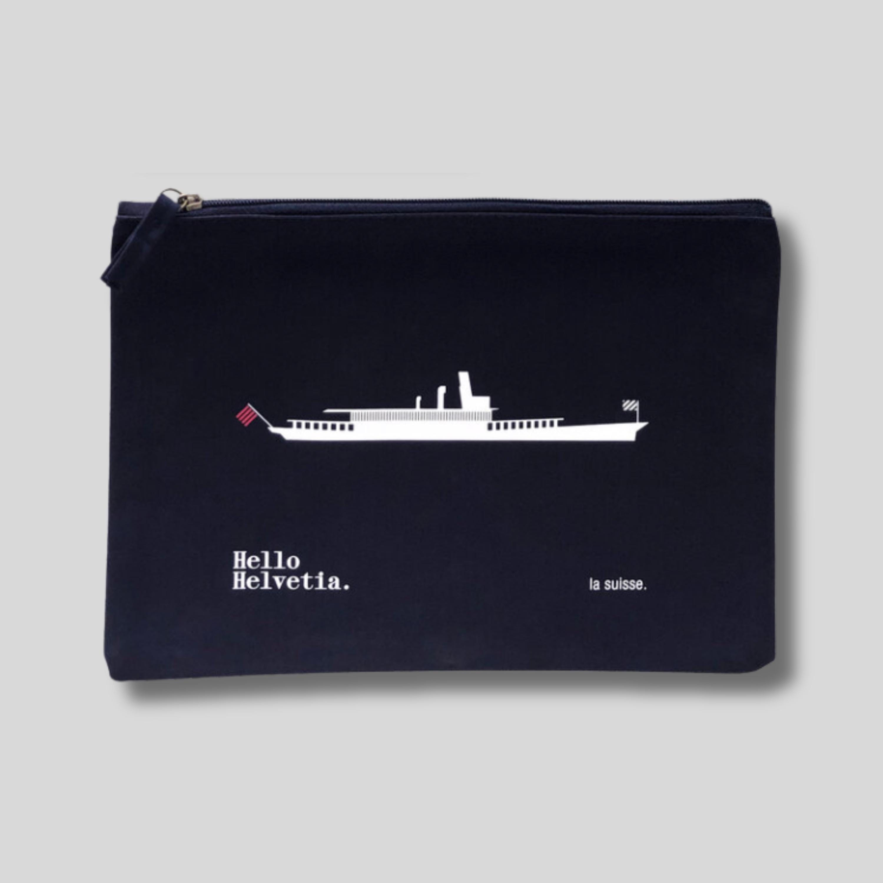 Travel Zip Pouch Organic Cotton Swiss Made Sustainable Gift Souvenir ...