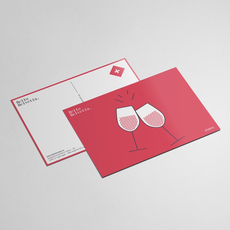 Set of 5 Postcards Souvenirs From Switzerland Sustainable Paper Swiss ...