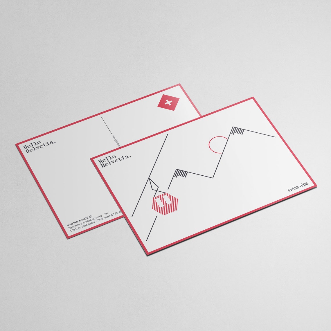 Set of 5 Postcards Souvenirs From Switzerland Sustainable Paper Swiss ...