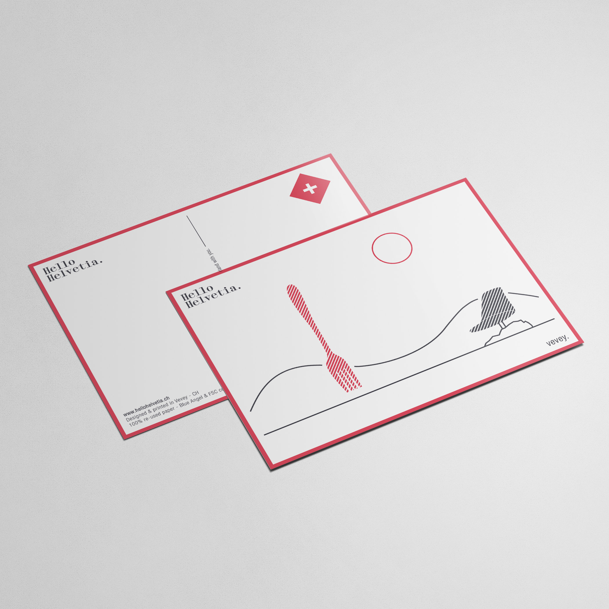 Set of 5 Postcards Souvenirs From Switzerland Sustainable Paper Swiss ...