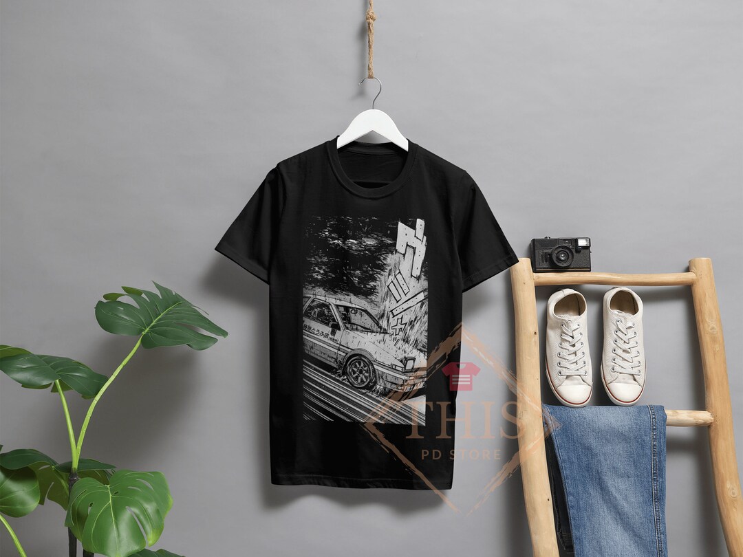 Vintage Initial D Toyota AE86 Drifting Tshirt Unisex Famous Design ...