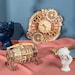 Wall Clock/time Engine Calendar 3D Puzzle, Wooden Mechanical Model Kit ...